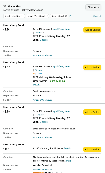 Second Hand Books Online Search | Best Price on Used Books